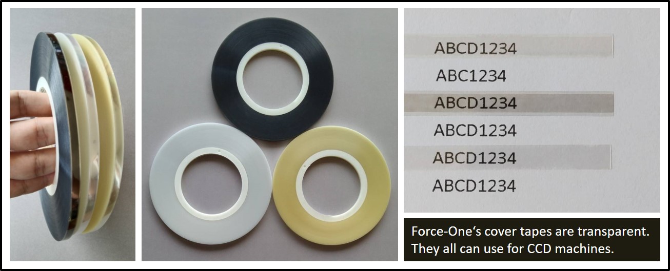 SMT: Top Heat Activated Cover Tape "Factory" for SMT, SMD│Force-One ...